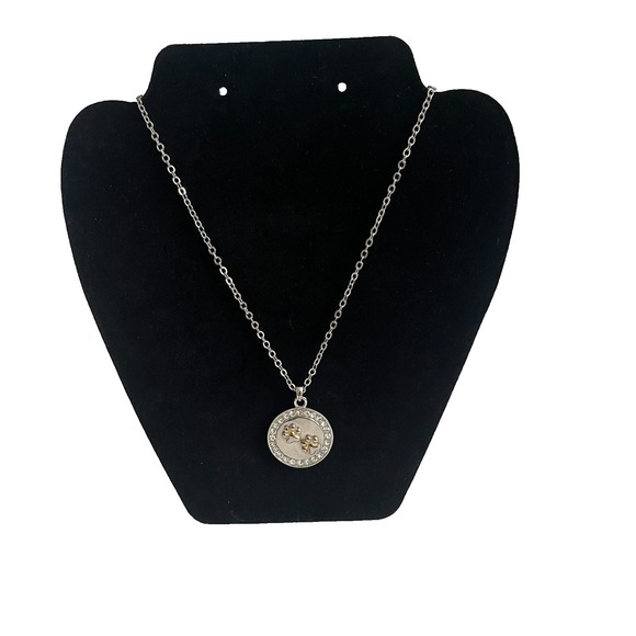 Jewelry | Paw Print Crystal Halo Silver Tone Necklace When I Count My ...